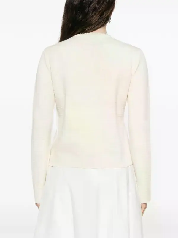 Fabiana Filippi Textured-trim Cardigan - Neutrals