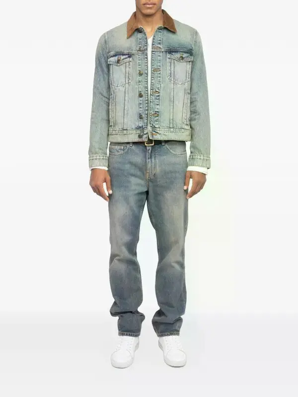 Zadig&Voltaire Denim Jacket With Corduroy Collar