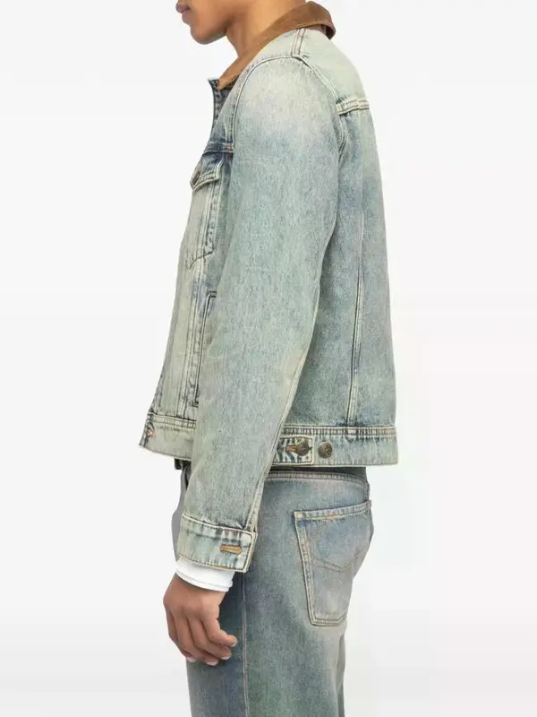 Zadig&Voltaire Denim Jacket With Corduroy Collar