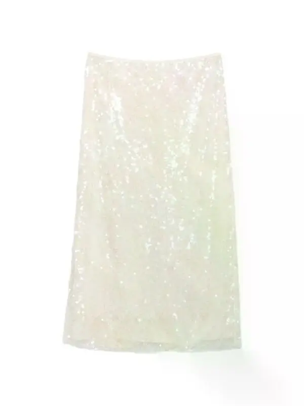 IVORY PARIS Sequin-embellished Midi Skirt