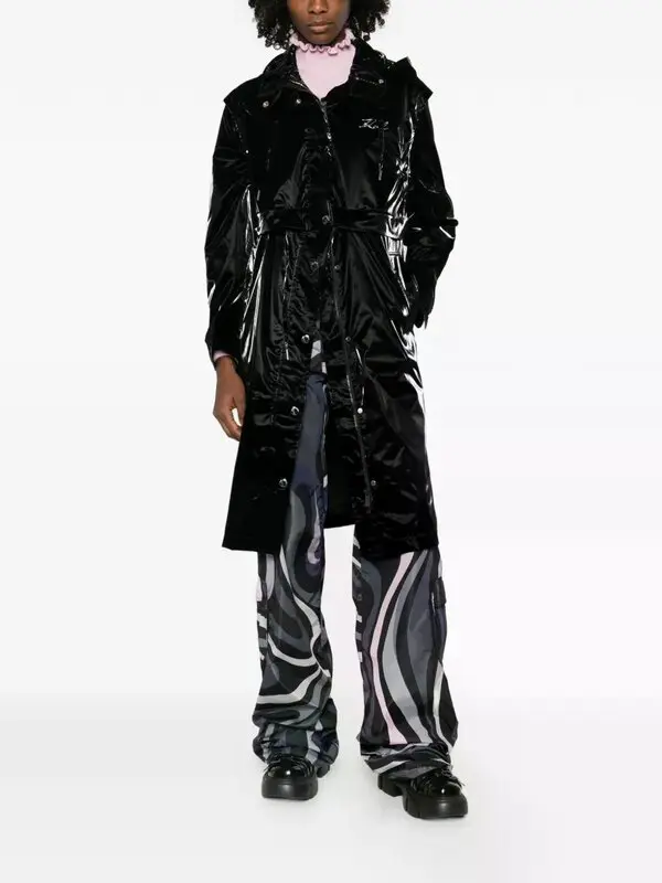Karl Lagerfeld Transformable Drawstring Parka Coat
