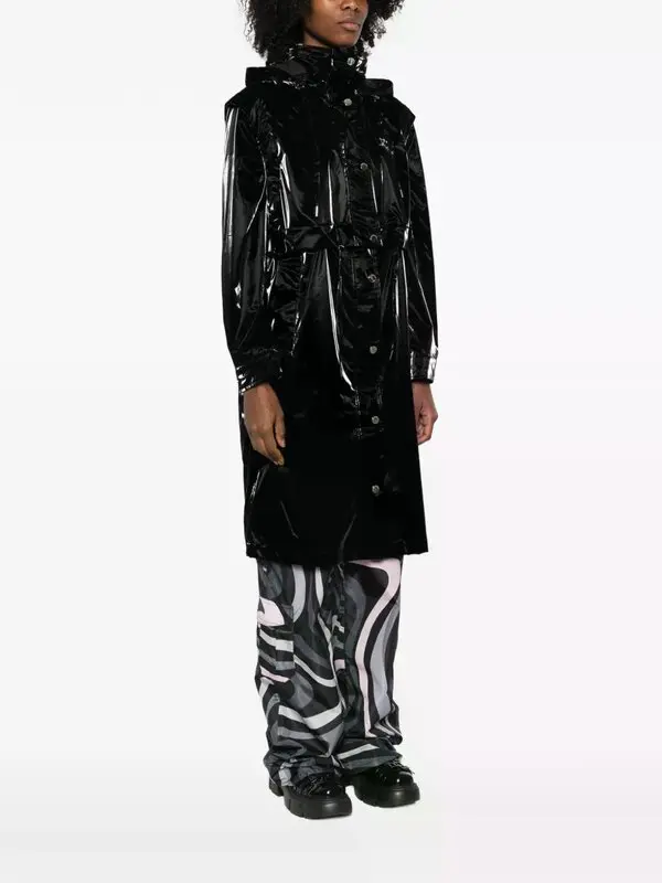 Karl Lagerfeld Transformable Drawstring Parka Coat