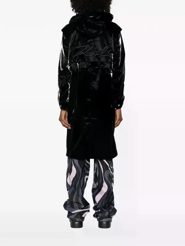 Karl Lagerfeld Transformable Drawstring Parka Coat