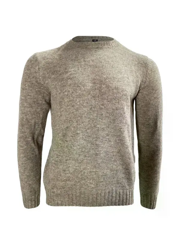 A.p.c. Wool Ribbed Sweater - Neutrals