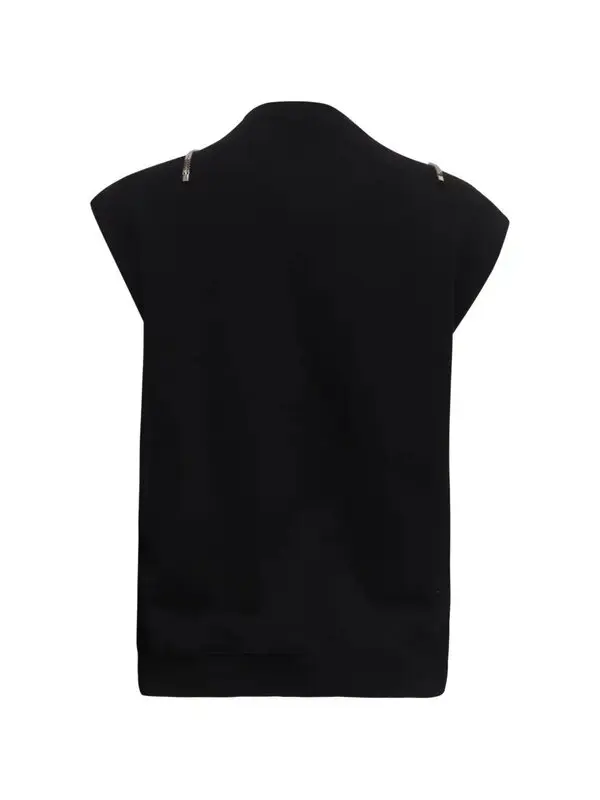 Saint Laurent Sleeveless Crew-neck Top