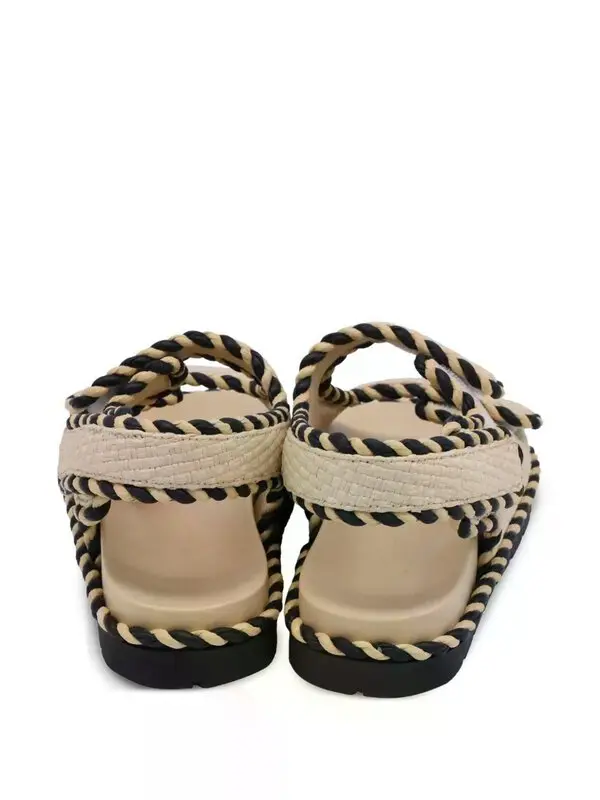 Bottega Veneta Raffia Slingback Sandals