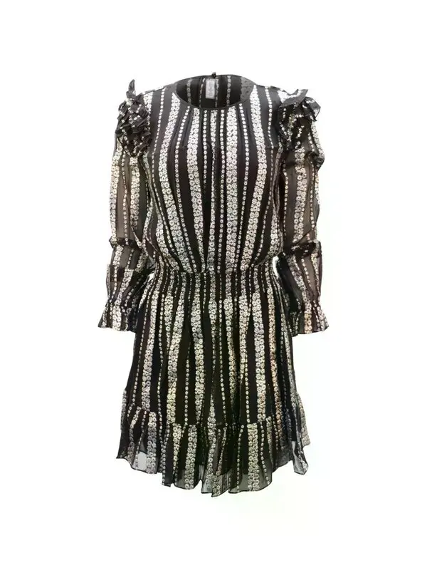 Michael Kors Jacquard Ruffled Mini Dress