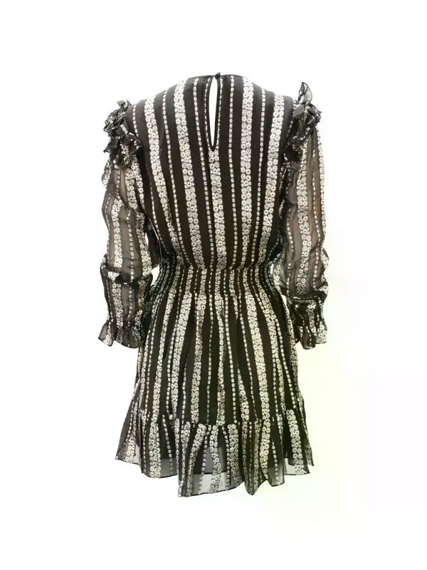 Michael Kors Jacquard Ruffled Mini Dress