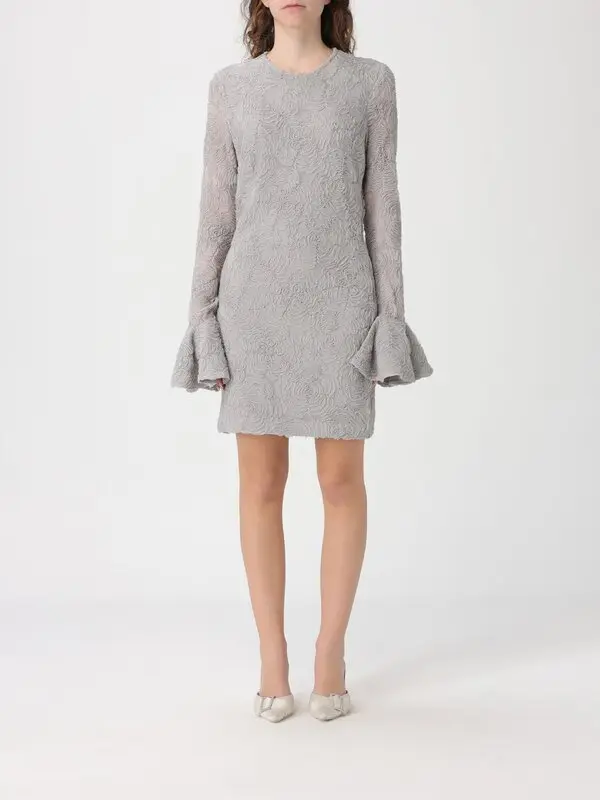 ROTATE BY BIRGER CHRISTENSEN Textured Mini Dress - Grey