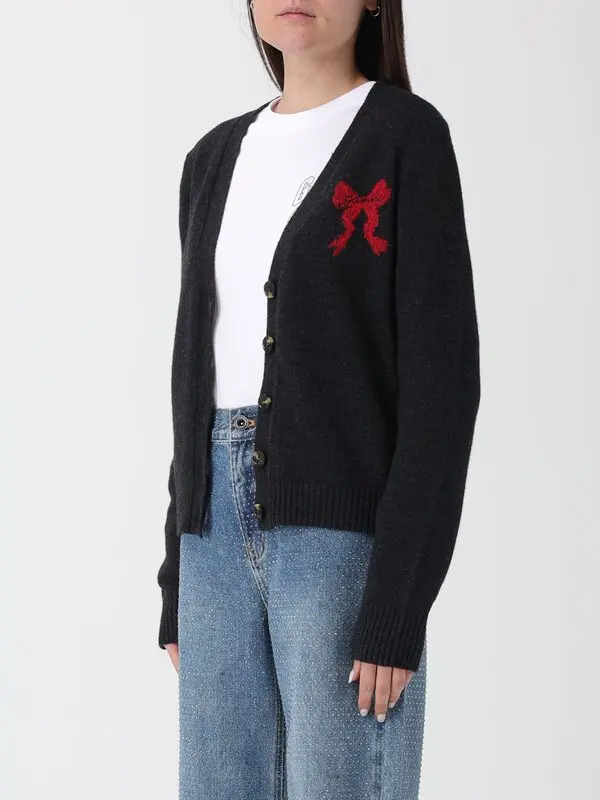 GANNI Cardigan With Bow Detail