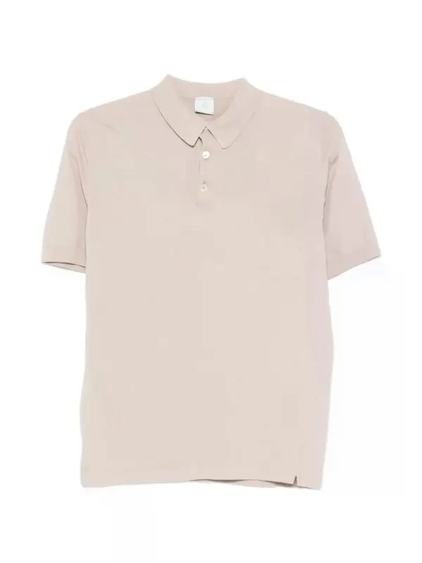 Eleventy Buttonred Polo Shirt - Neutrals
