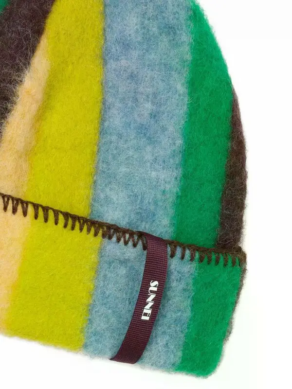 Sunnei Chunky Striped Beanie