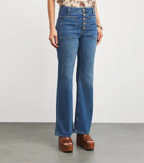 Ulla Johnson Lou High-rise Flared Jeans