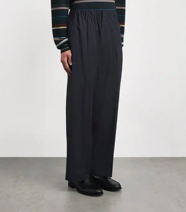 Sandro Wide-leg Trousers - Blue