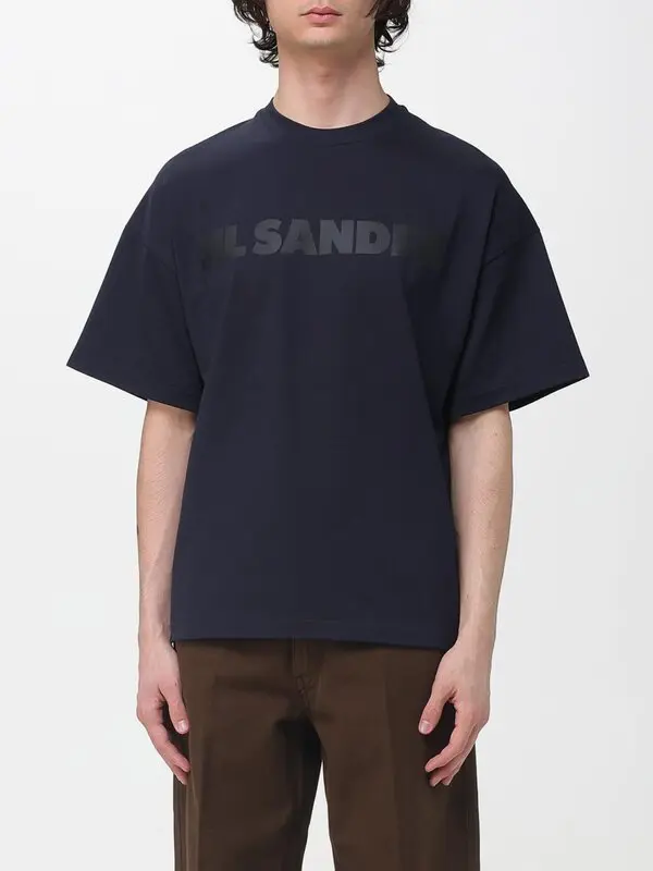 JIL SANDER T-shirt With Logo - Blue