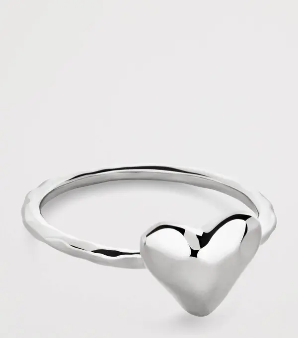Monica Vinader Sterling Heart Ring - Silver