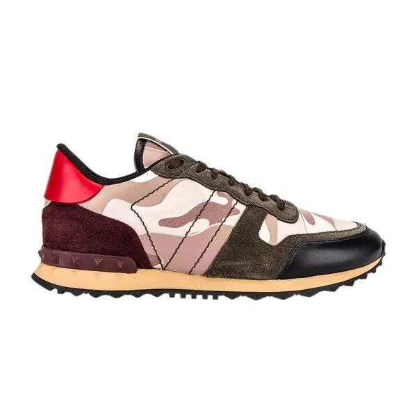 Valentino Garavani Rockrunner Camo Sneakers - Pink