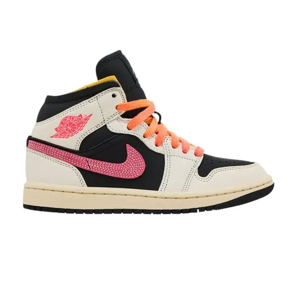 JORDAN 1 Mid Se Edge Sneakers - Black