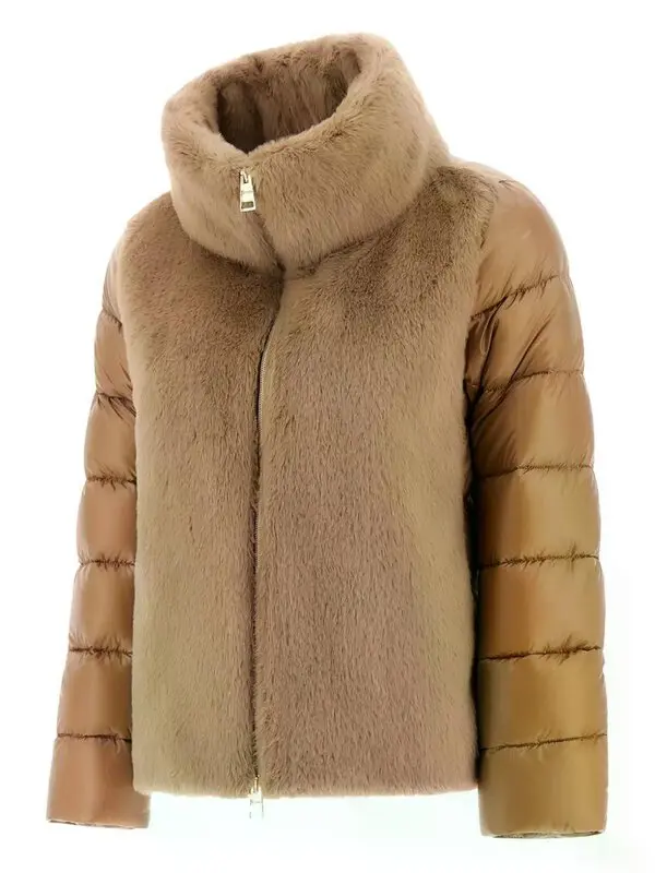 Herno Faux-fur Quilted Jacket