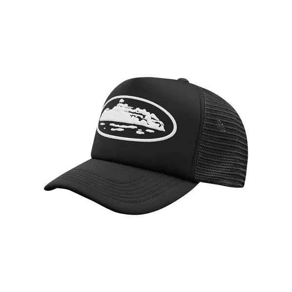 CORTEIZ Island Puff Print Trucker Hat - Black