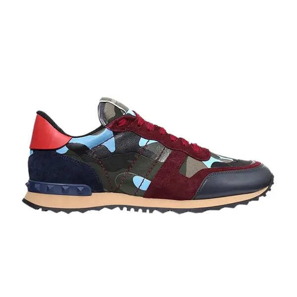 Valentino Garavani Rockrunner Camo Sneakers - Blue