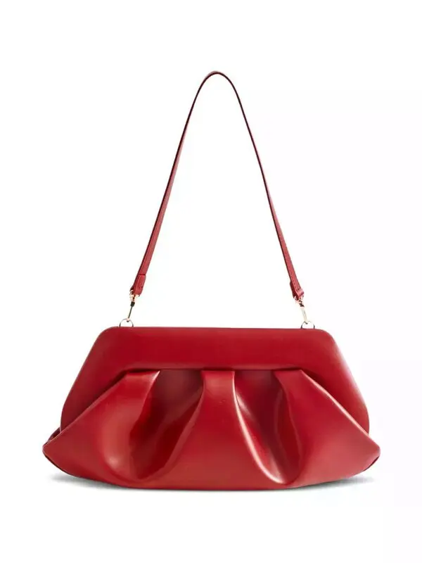 THEMOIRE Bios Ruched Shoulder Bag - Red