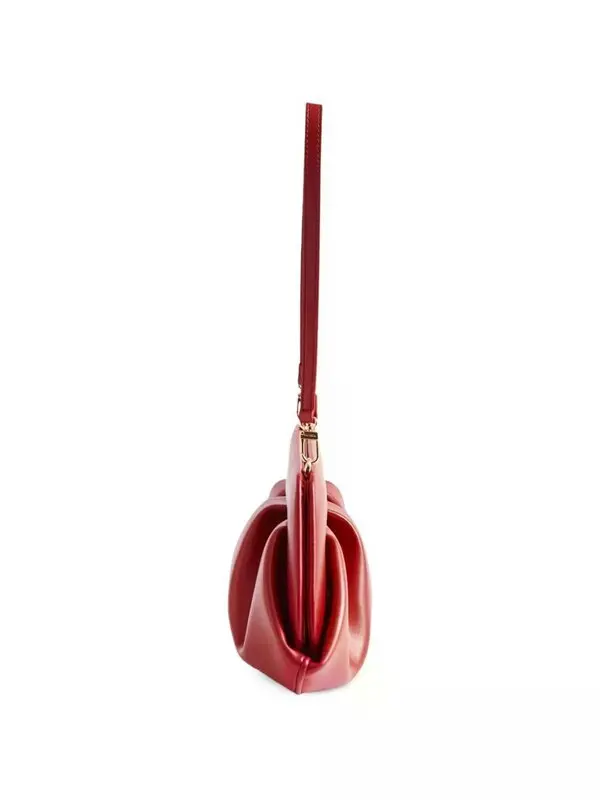 THEMOIRE Bios Ruched Shoulder Bag - Red