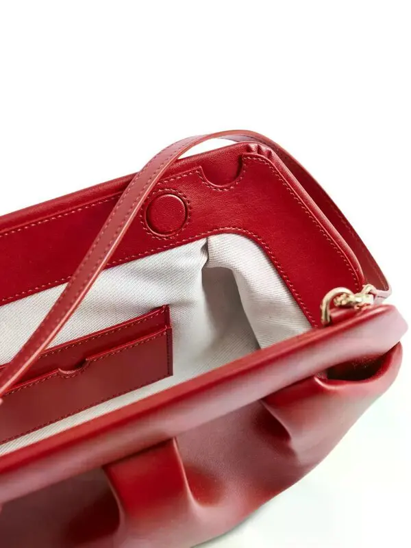 THEMOIRE Bios Ruched Shoulder Bag - Red