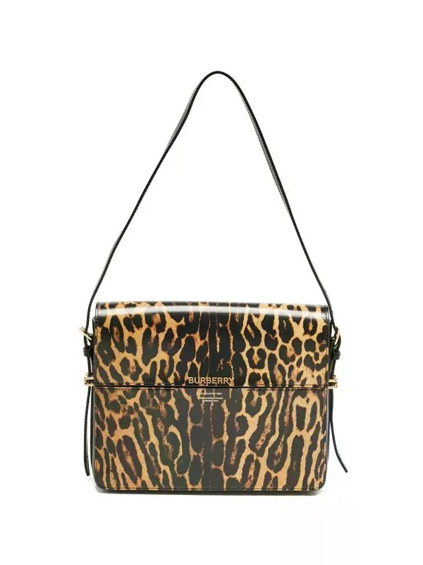 Burberry Leopard-print Shoulder Bag