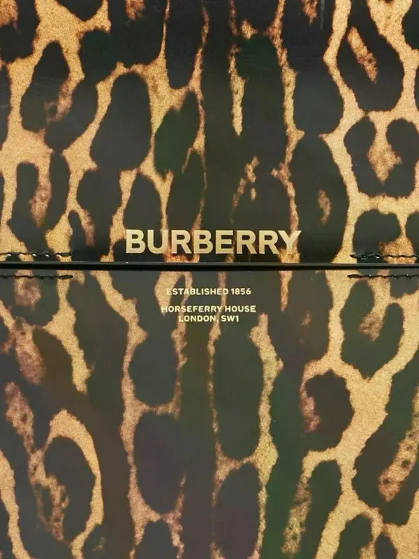 Burberry Leopard-print Shoulder Bag