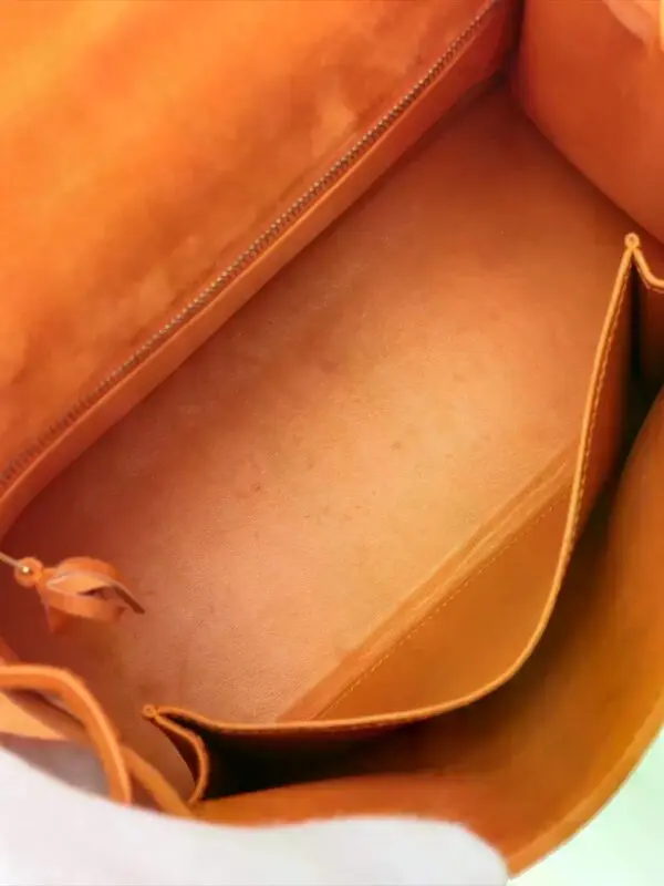 Hermès 2004 Doblis Kelly Ii Sellier 25 Satchel - Orange