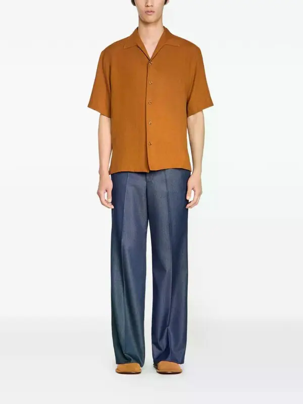 Sandro Linen Shirt - Brown