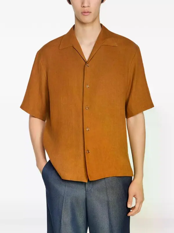Sandro Linen Shirt - Brown
