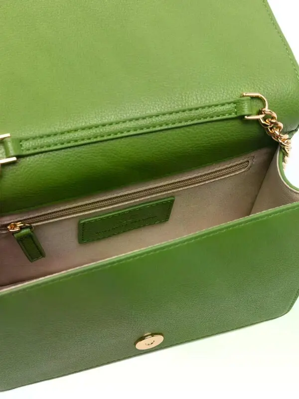 Elisabetta Franchi Logo Plaque Shoulder Bag - Green