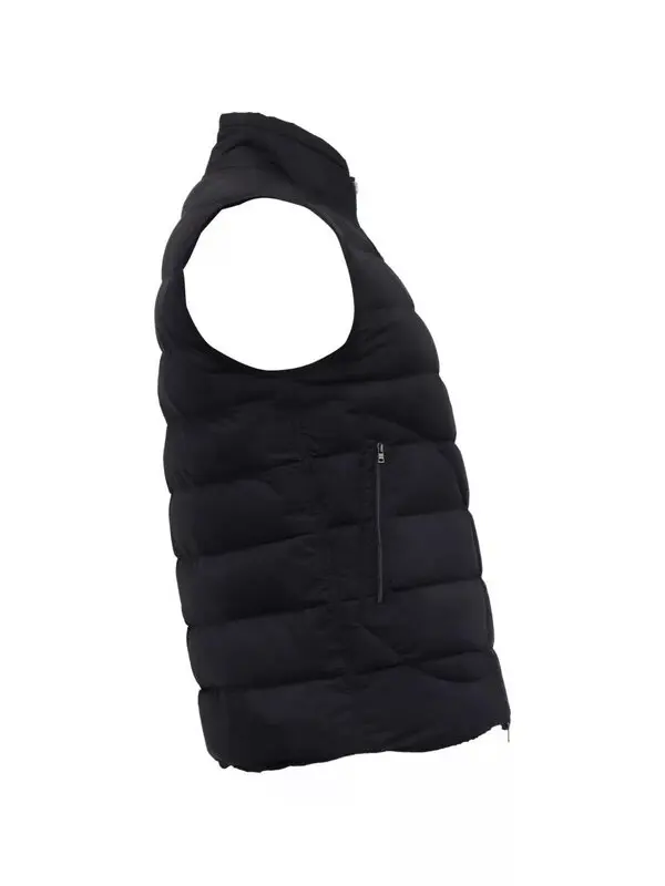 Herno Zip-up Padded Gilet - Black