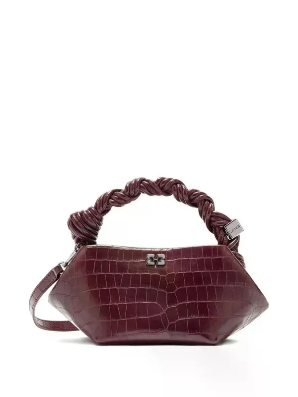 GANNI Mini Twisted-handle Tote Bag