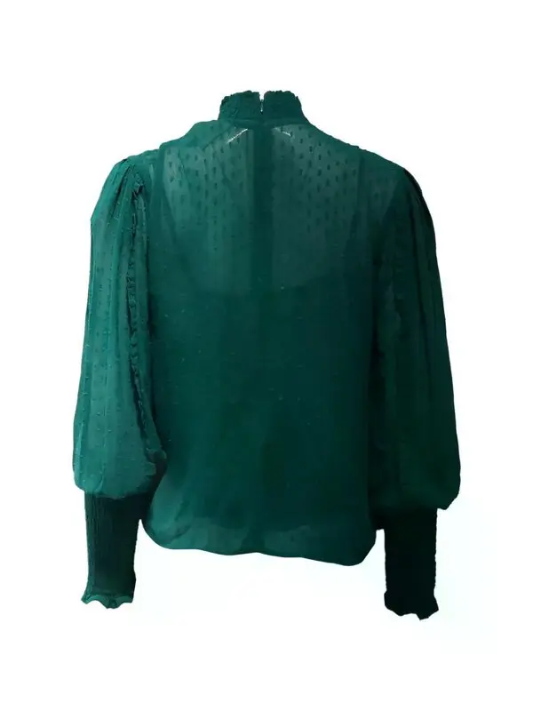 Farm Rio Ruffled Long-sleeve Blouse