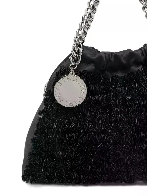 Stella McCartney Mini Falabella Beaded Chain-strap Shoulder Bag