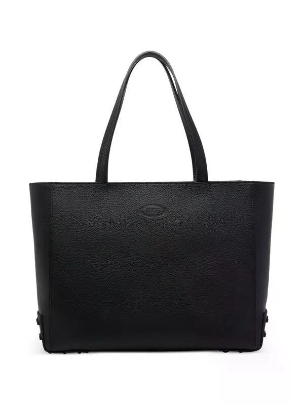 TOD'S Leather Tote Bag - Black