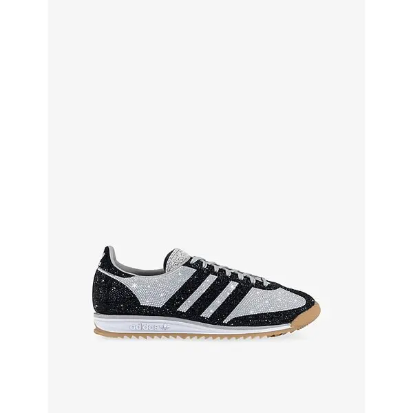 Adidas Sl72 Crystal-embellished Leather Trainers