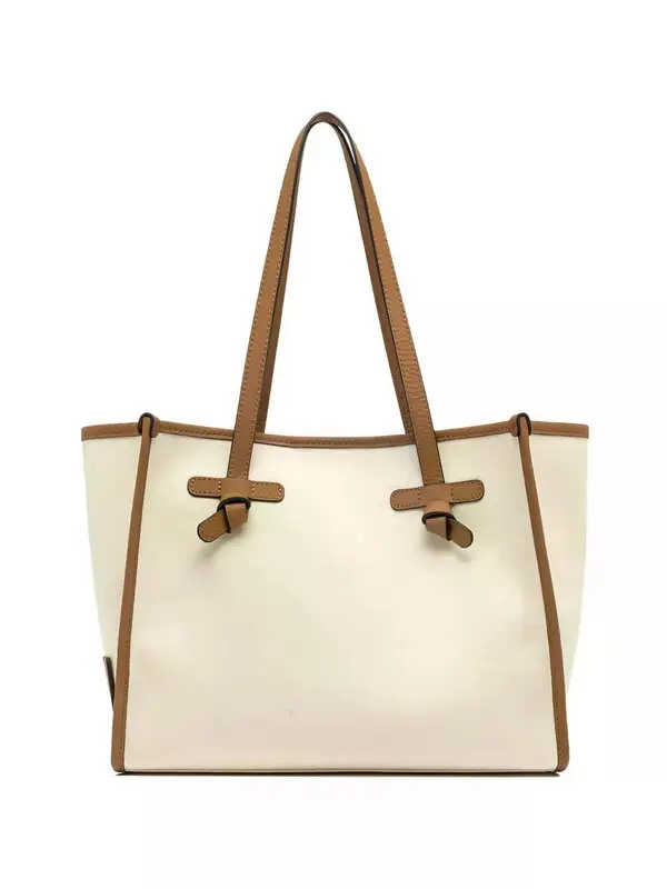 GIANNI CHIARINI Marcella Knotted Shoulder Bag - Neutrals