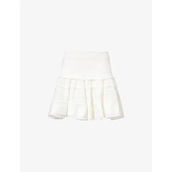 Alaïa Wool-blend Mini Skirt
