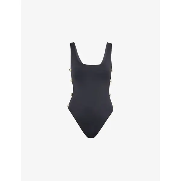 Simkhai Mona Scoop-neck One-piece Swimsuit - Black