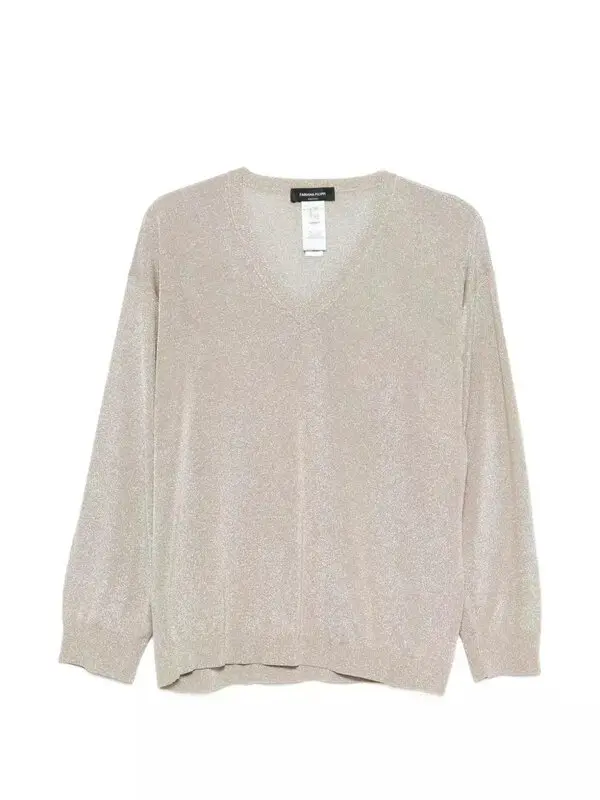 Fabiana Filippi V-neck Long-sleeve Sweater