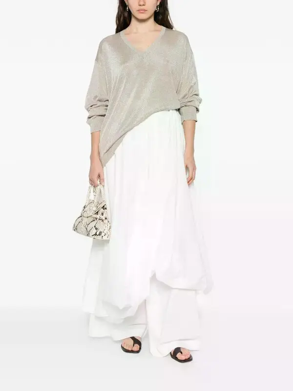 Fabiana Filippi V-neck Long-sleeve Sweater