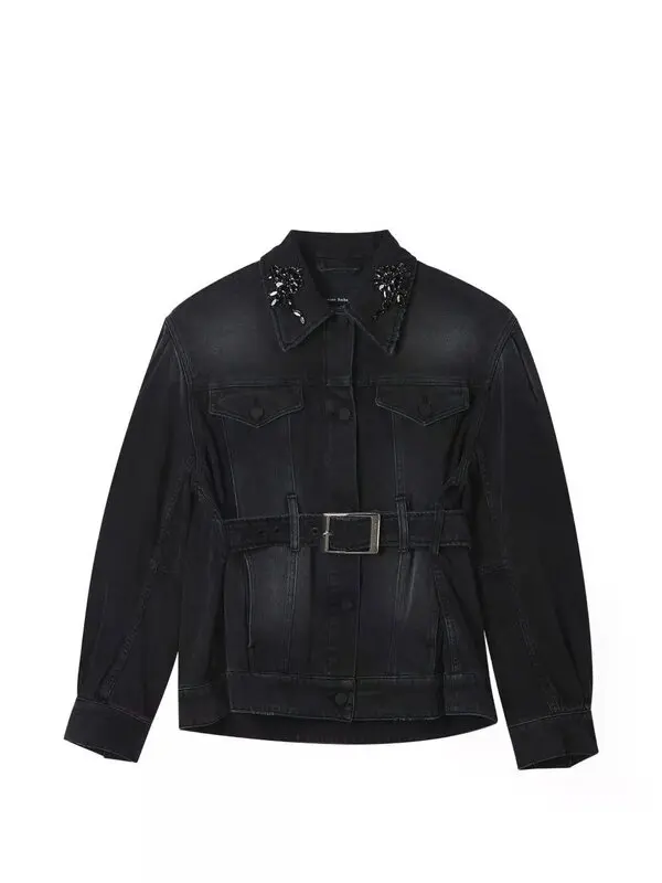 Simone Rocha Crystal-embellished Denim Jacket
