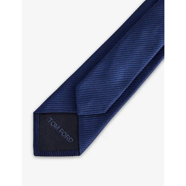 TOM FORD Diamond-weave Slim Silk Tie