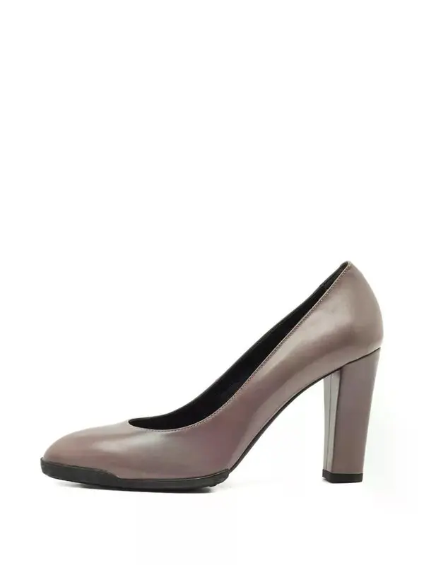 TOD'S Block-heel Leather Pumps