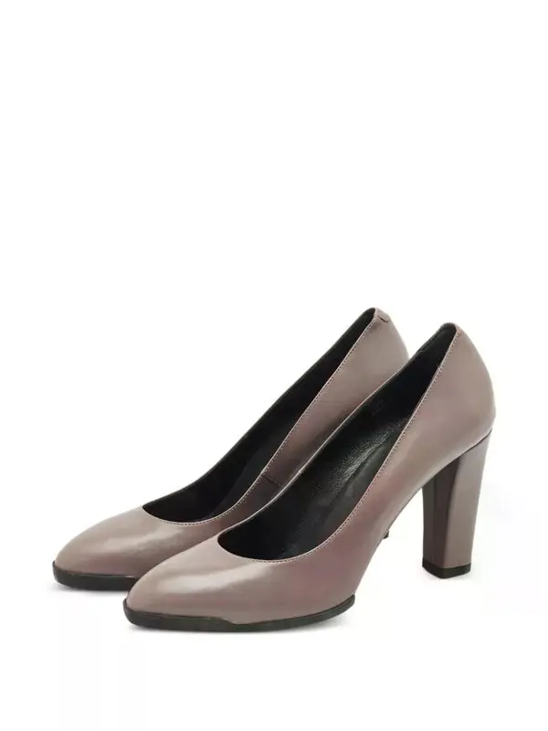 TOD'S Block-heel Leather Pumps