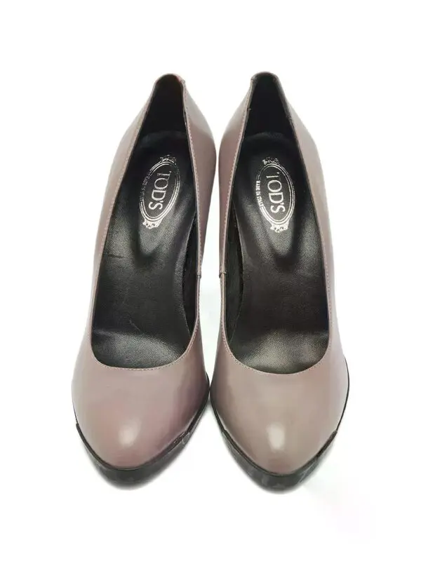 TOD'S Block-heel Leather Pumps